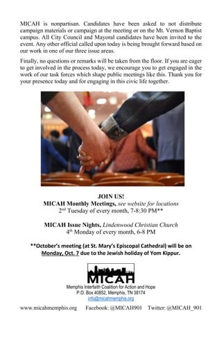 MICAH Public Meeting 2019 - Breaking Through | PDF