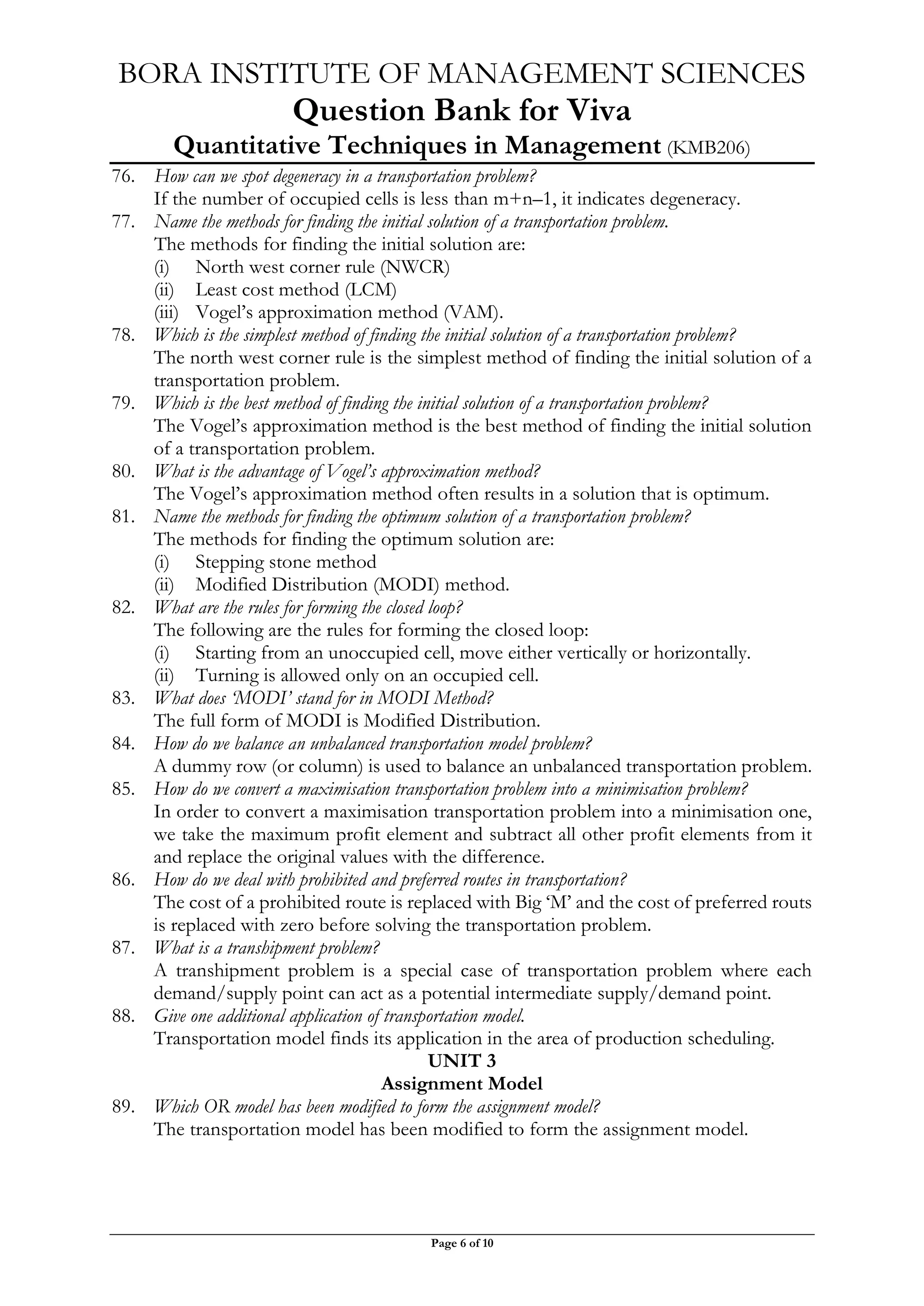2019 question bank (with answers) for viva | PDF