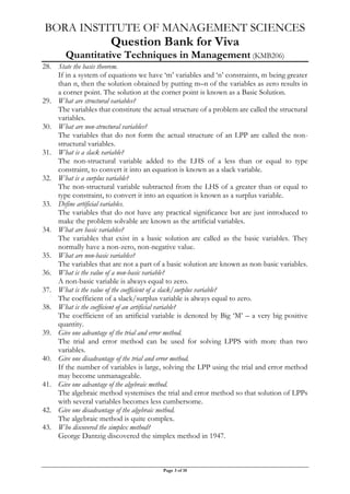 2019 question bank (with answers) for viva | PDF