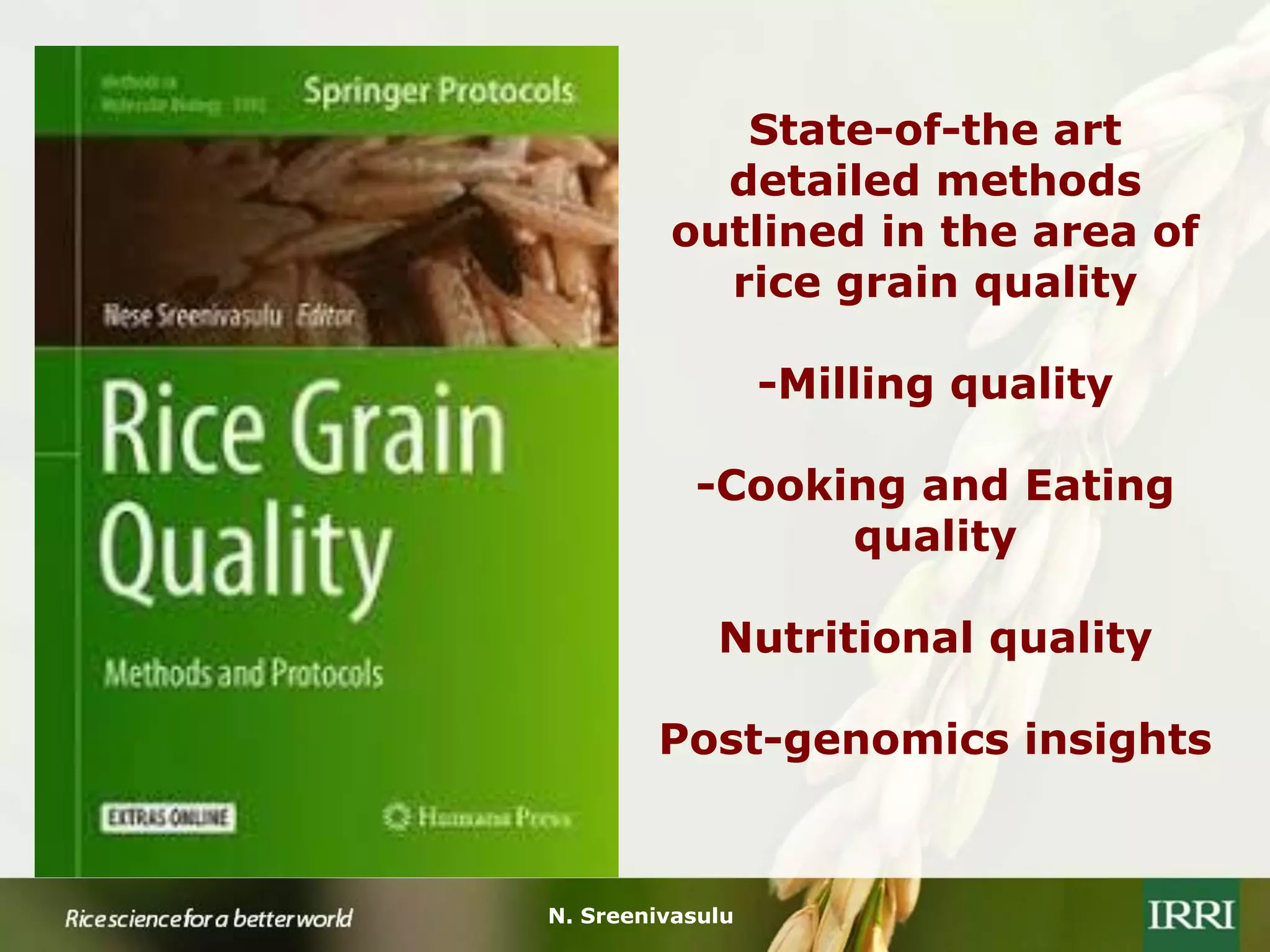 Rice grain quality and its value chain | PDF