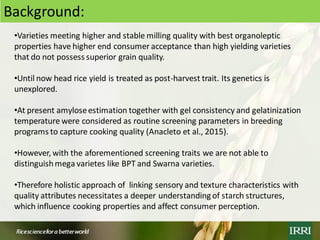 Rice grain quality and its value chain | PDF