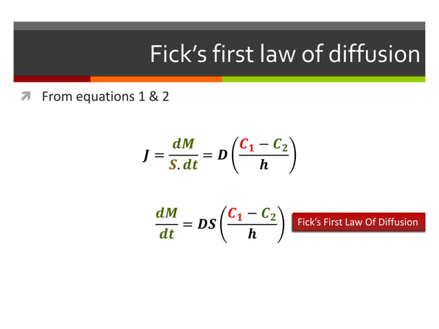 Transfer of matter Diffusion - Osmosis -Dissolution rate | PDF