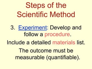 Scientific Method six steps | PPTX