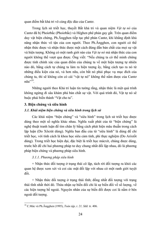 Giáo trình Triết học Marx - Lenin | PDF