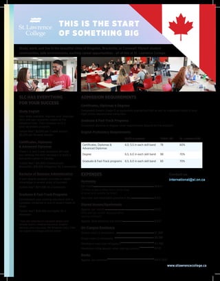 St. Lawrence College- viewbook by Study Metro | PDF