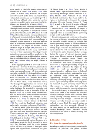 Leveraging social capital in university-industry knowledge transfer strategies: a comparative ...