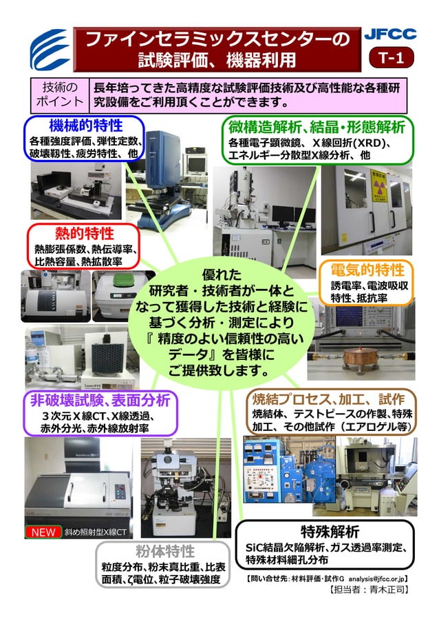 ファインセラミックスセンター(JFCC) 2019年度研究成果発表会の試験評価技術集 | PDF