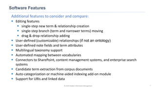 Selecting Software for Taxonomy, Thesaurus and Ontology Management | PPT