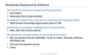 Selecting Software for Taxonomy, Thesaurus and Ontology Management | PPT