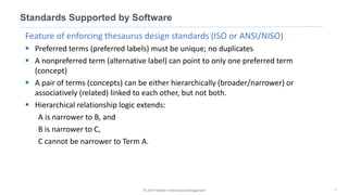 Selecting Software for Taxonomy, Thesaurus and Ontology Management | PPT