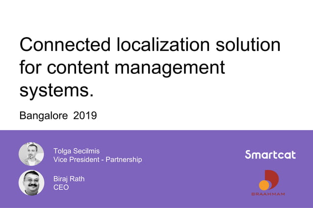 Connected and continuous localization systems for content management ...