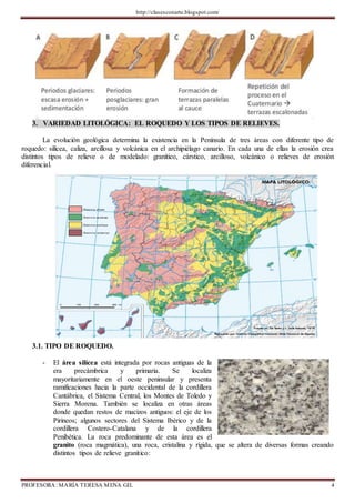 TEMA 2 EL RELIEVE ESPAÑOL | DOCX