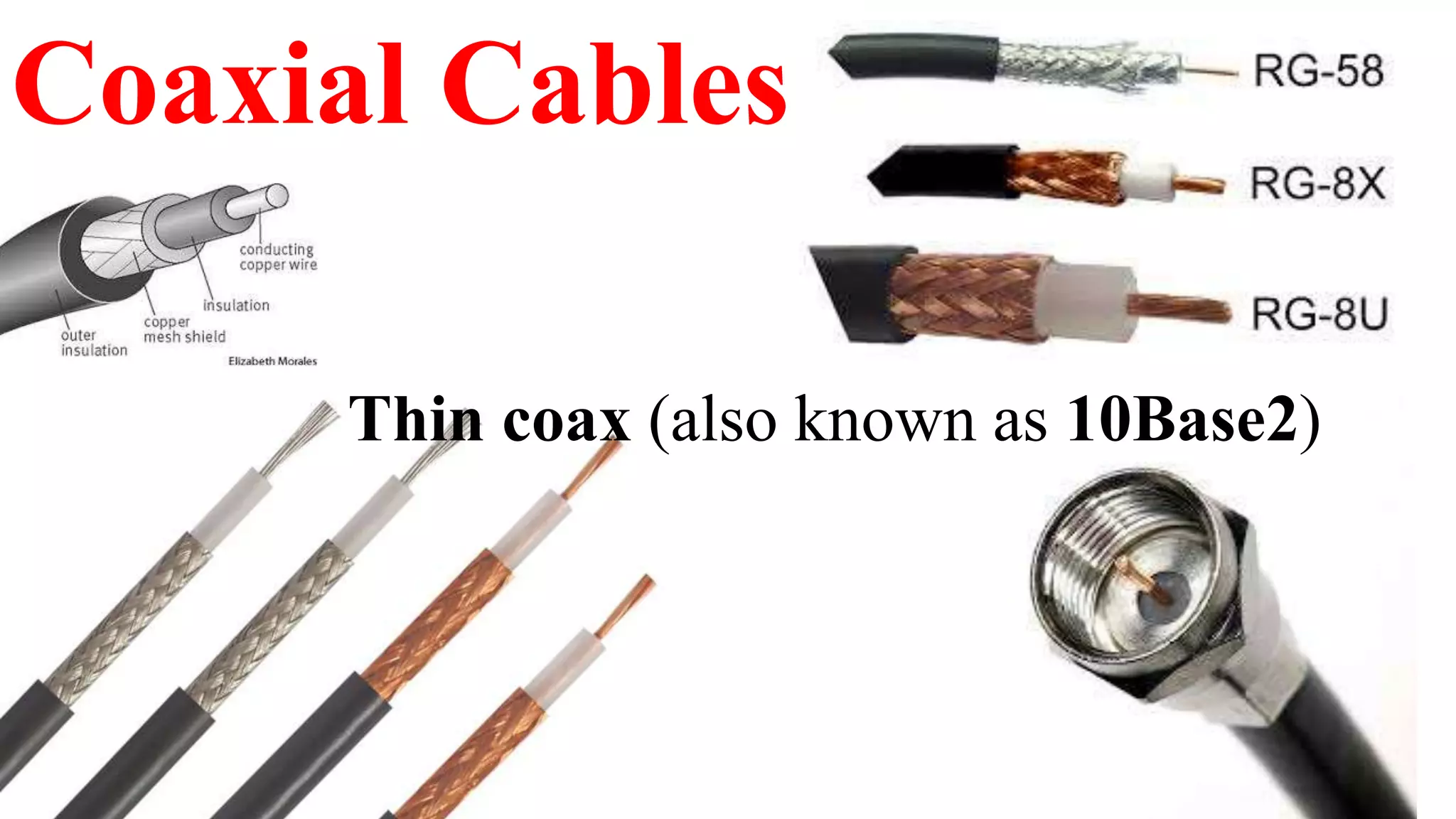 types of network cables | PPTX