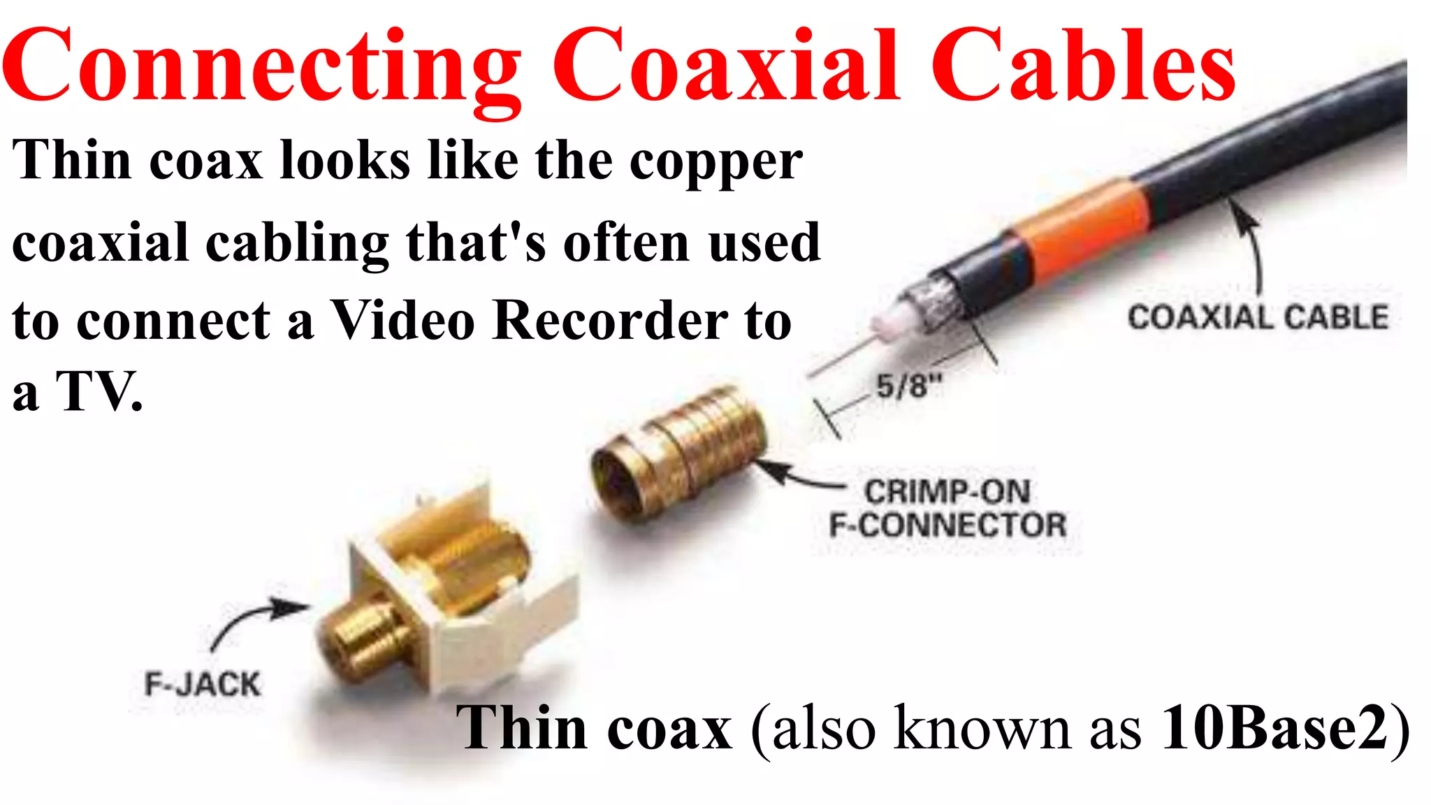 types of network cables | PPTX