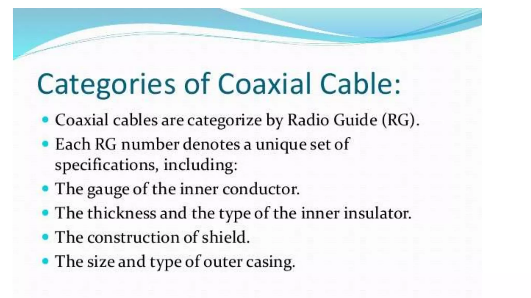 types of network cables | PPTX