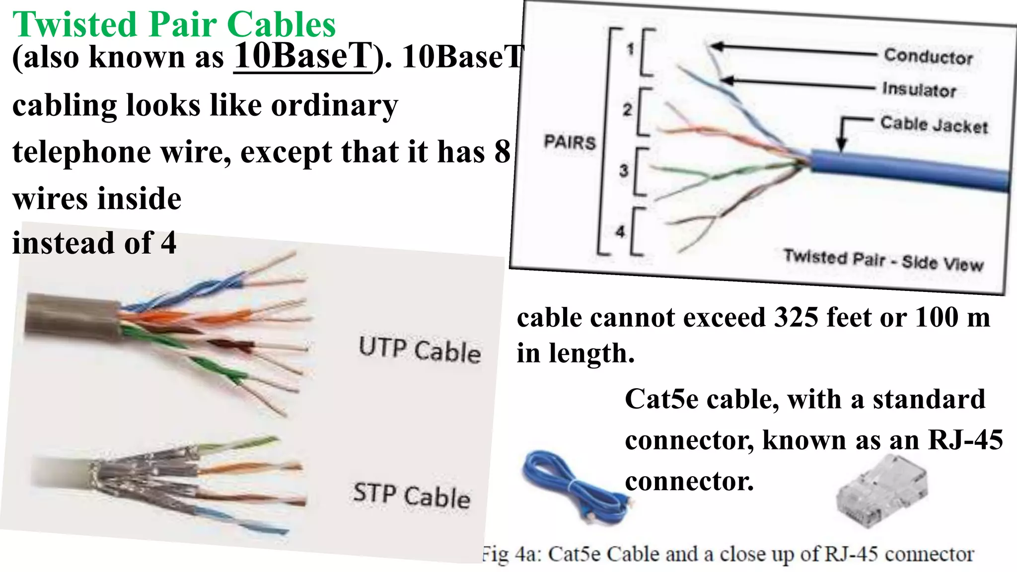types of network cables | PPTX