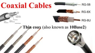 types of network cables | PPTX