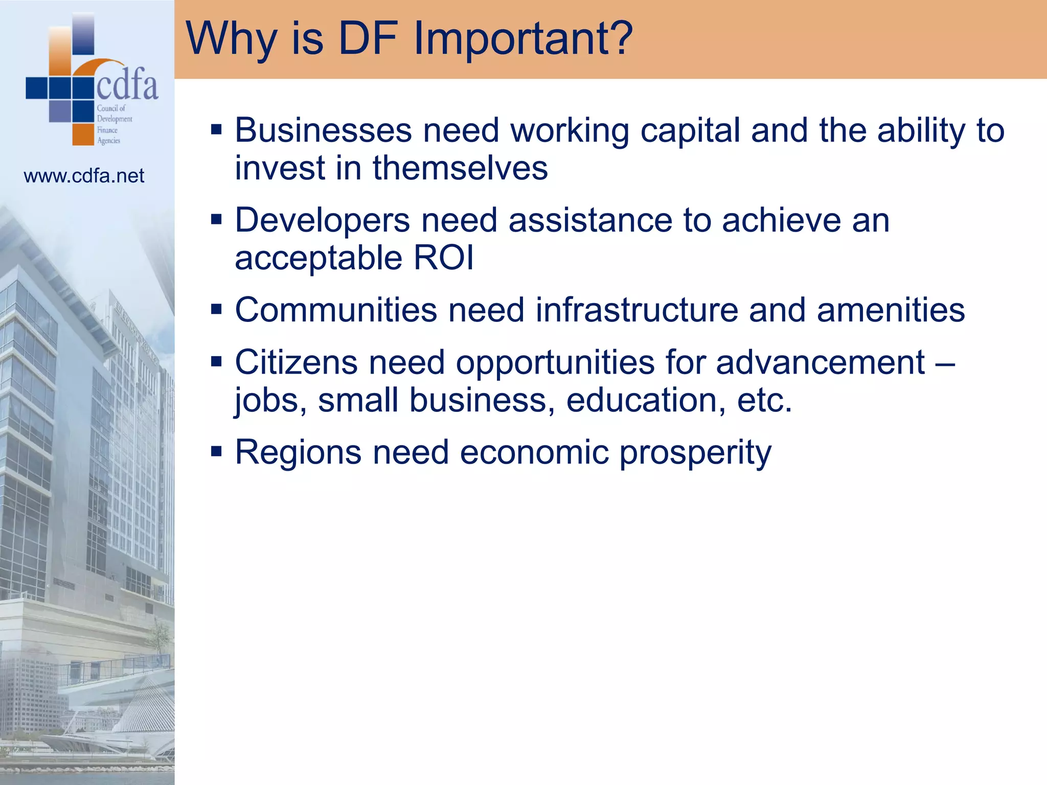 Unlocking the Development Finance Toolbox | PDF