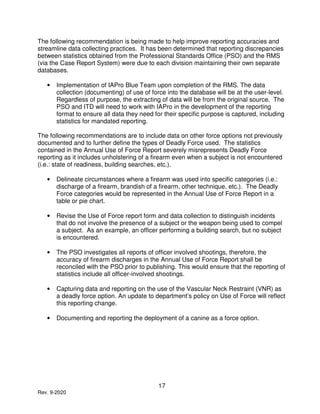 2019 Use of Force Annual Report HPD | PDF