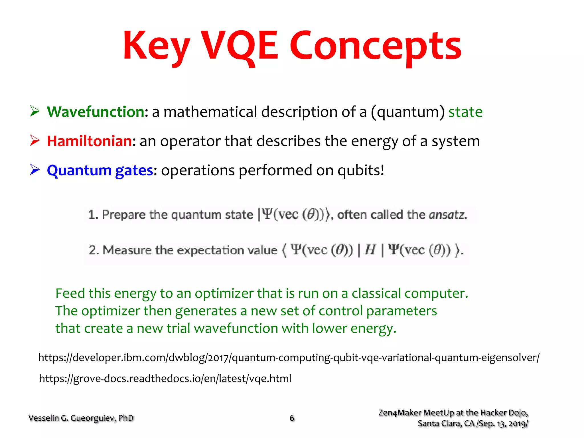 The Variational Quantum Eigensolver | PPTX