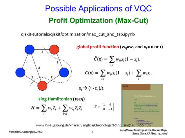 The Variational Quantum Eigensolver | PPTX | Physics | Science