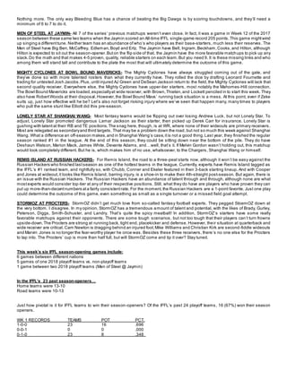 2019 IFFL WEEK 1 GAMES | PDF