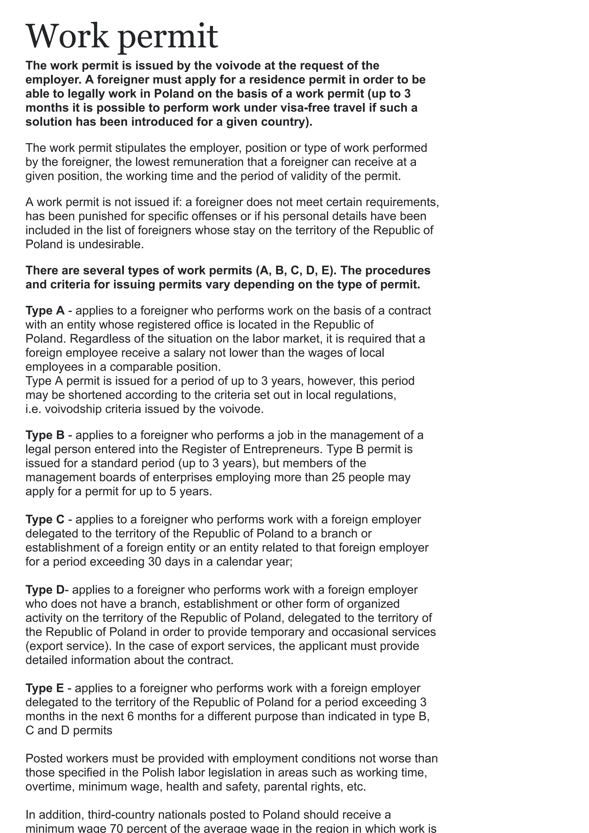 -- 2019 work permit - ministry of family, labor and social policy - gov.pl