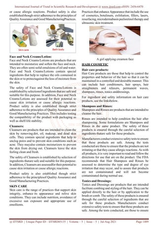 Cosmetic Science An Overview | PDF