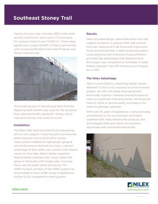 Southeast Stoney Trail Project Profile | PDF