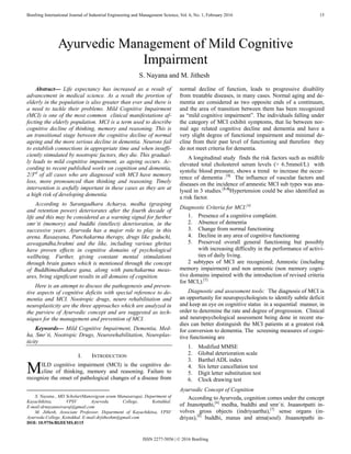 article cognitive impairment | PDF