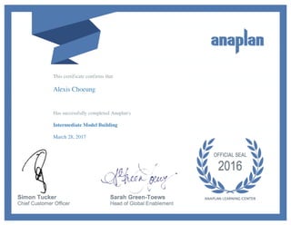 ANAPLAN - 201: Intermediate Model Building | PDF