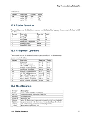 The Ring programming language version 1.6 book - Part 21 of 189 | PDF