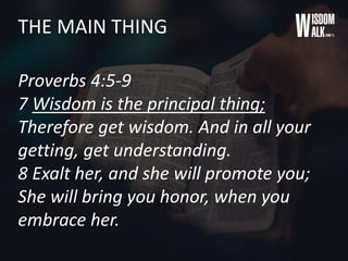 Wisdom Walk Part-1 | PPTX