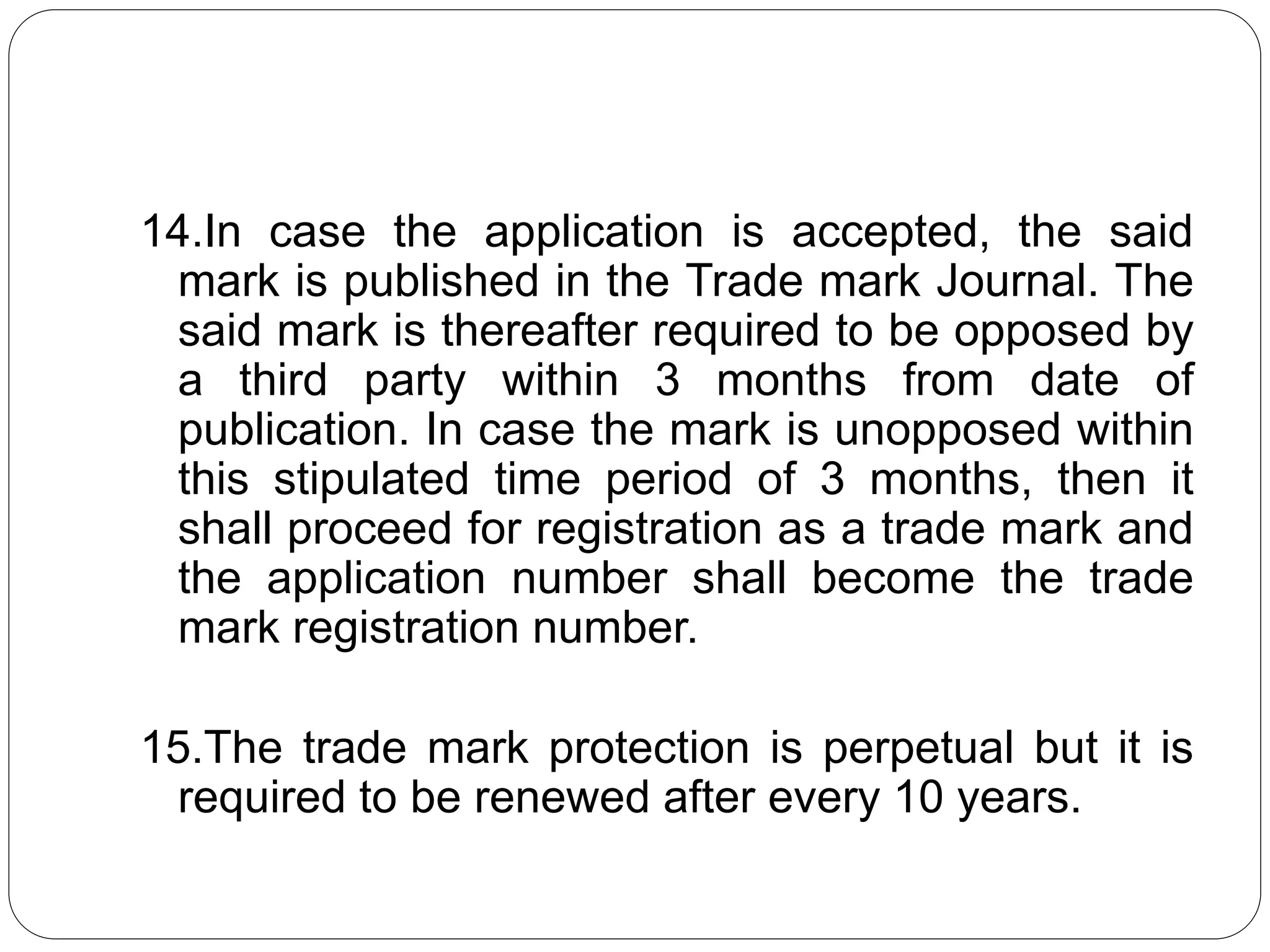 Trademark Registration Process | PPTX