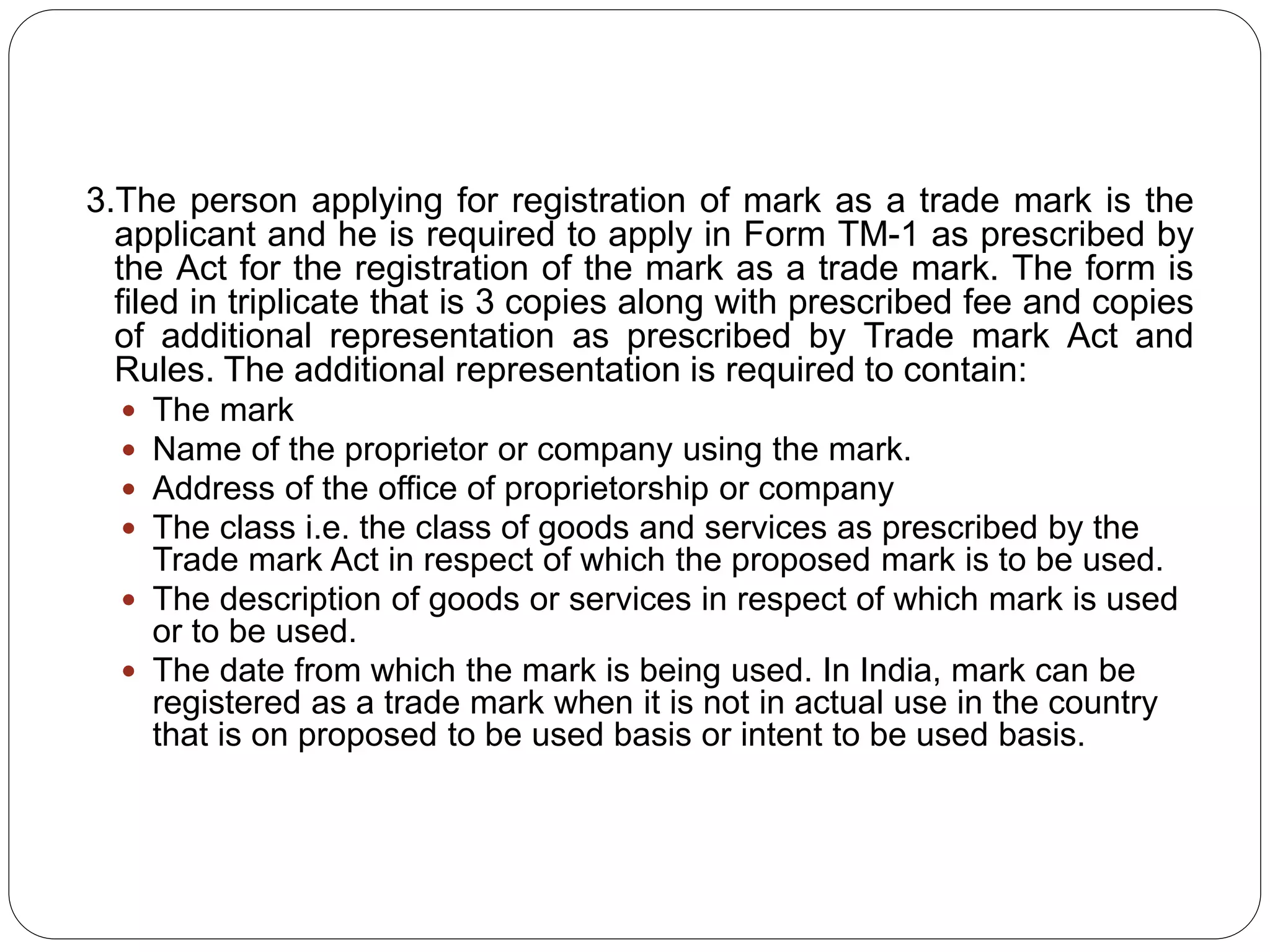 Trademark Registration Process | PPTX