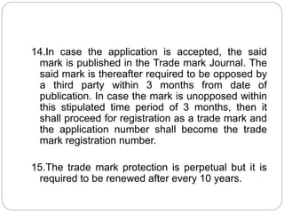 Trademark Registration Process | PPTX