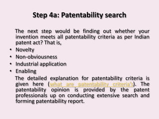 PATENT APPLICATION & REGISTRATION PROCESS | PPT