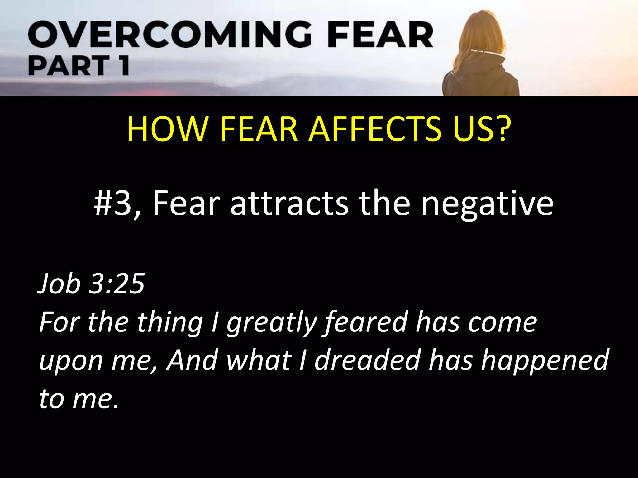 Overcoming Fear Part-1 | PPTX