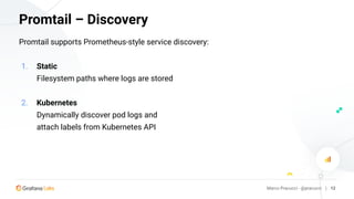 Grafana Loki: like Prometheus, but for Logs | PDF