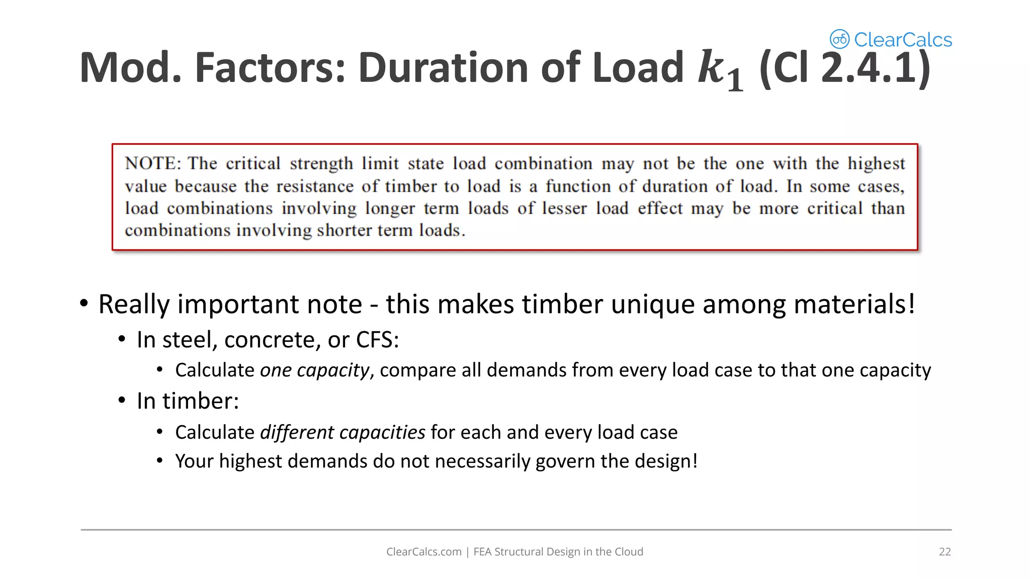 Timber Design to AS1720.1 (+Amdt 3, 2010) Webinar - ClearCalcs | PDF