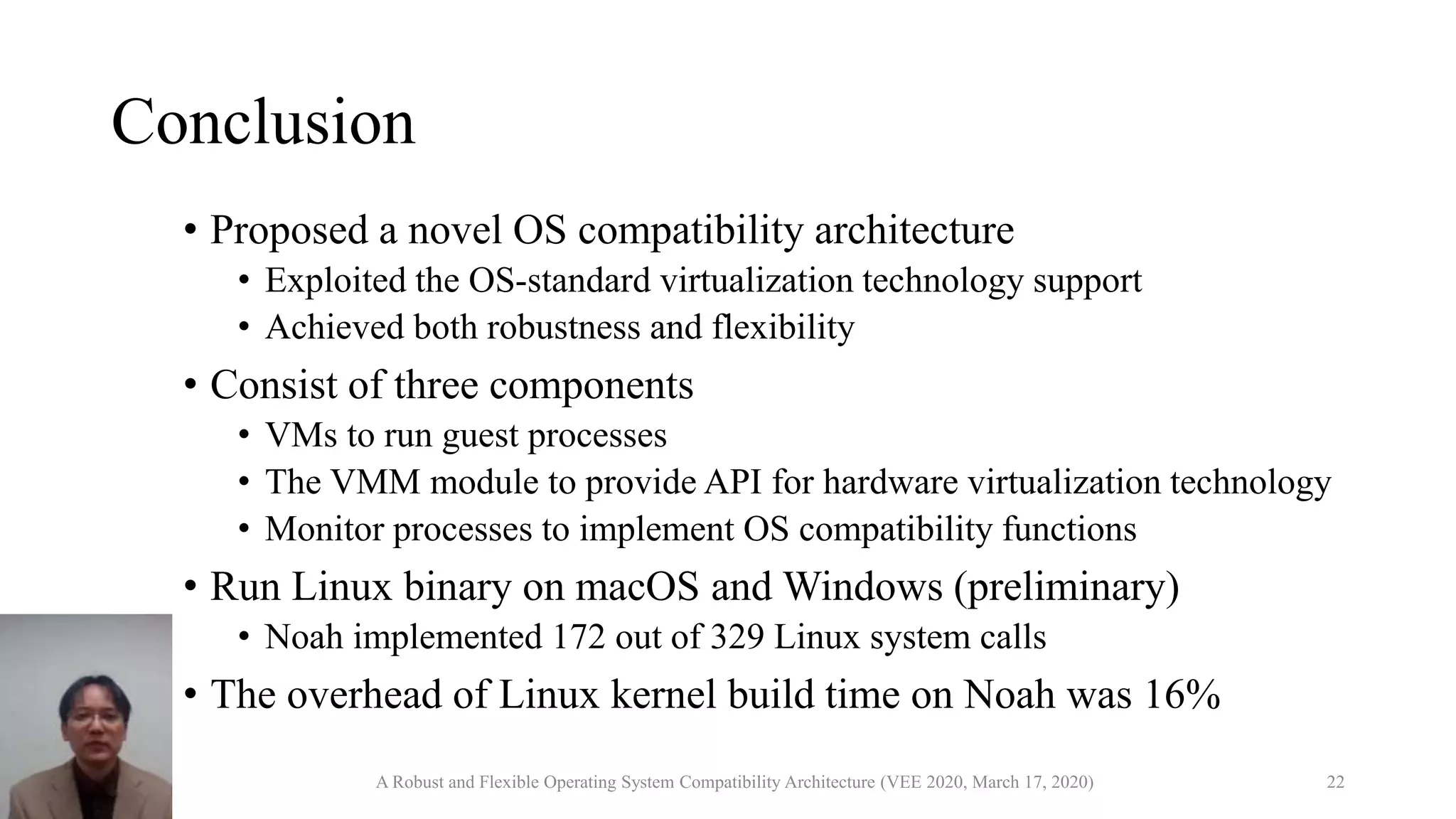 A Robust and Flexible Operating System Compatibility Architecture | PPT