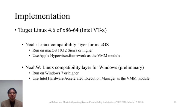 A Robust and Flexible Operating System Compatibility Architecture | PPT
