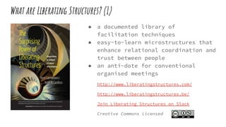 Online interactions using Liberating Structures | PPT