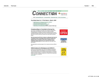 March 2020 Connection Workplace Safety Newsletter | PPT
