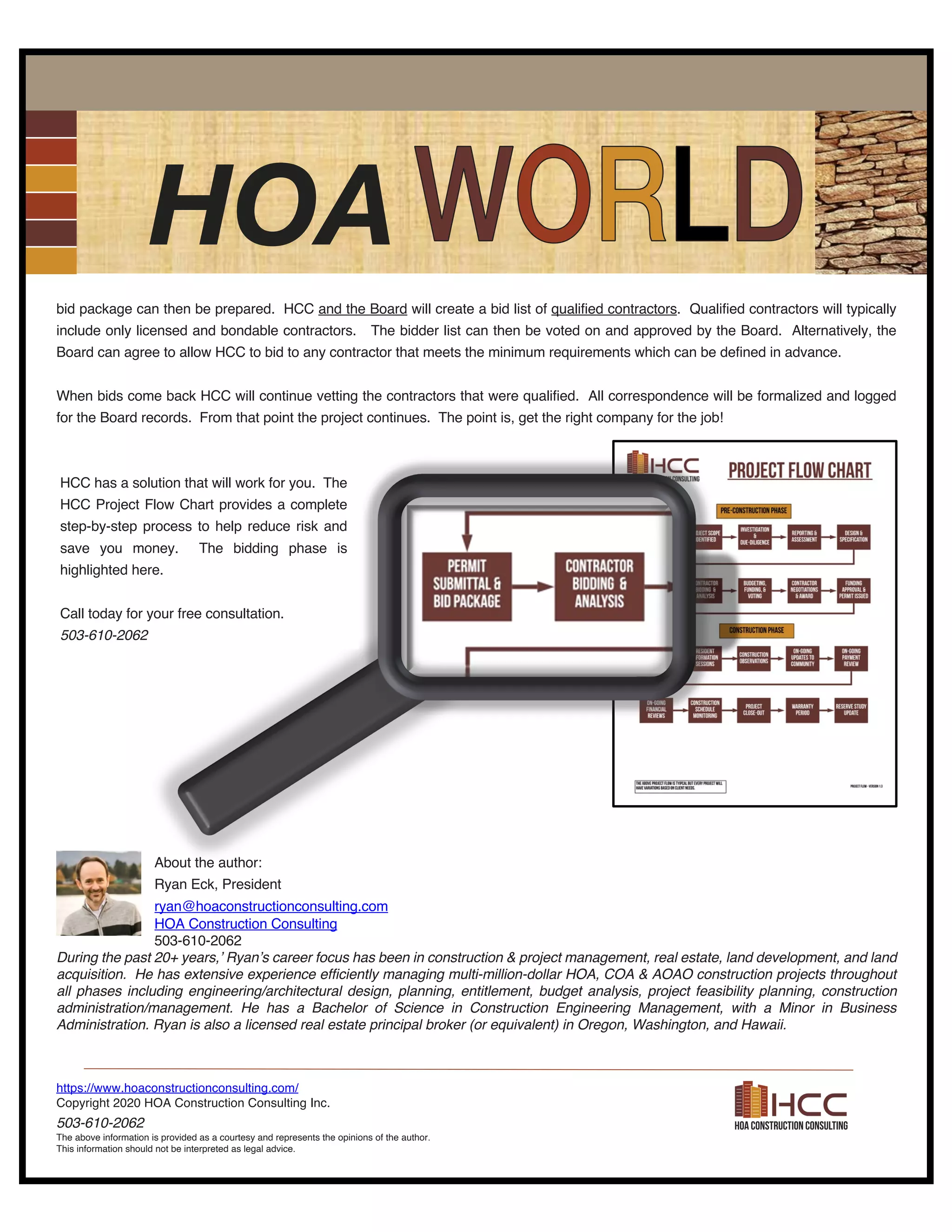 HOA Construction Bidding Process | PDF