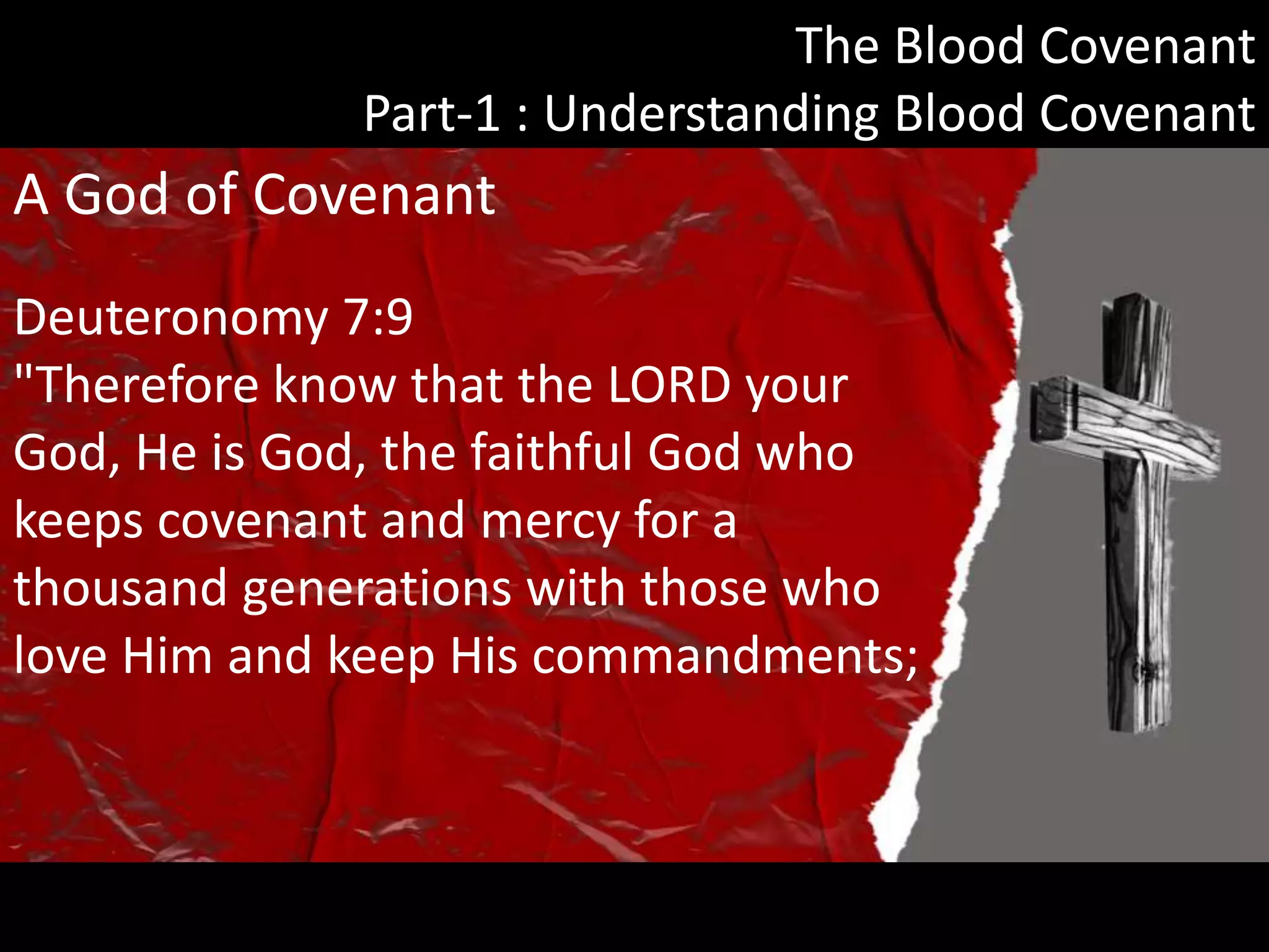 Blood Covenant Part-1: Understanding Blood Covenant | PPTX