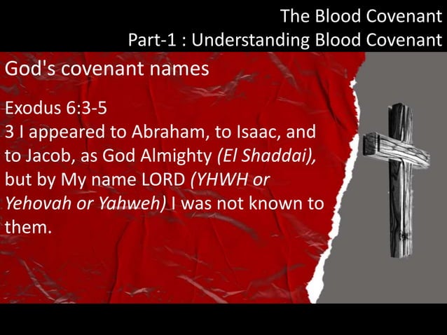 Blood Covenant Part-1: Understanding Blood Covenant | PPTX ...