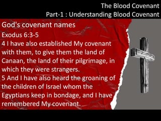 Blood Covenant Part-1: Understanding Blood Covenant | PPTX