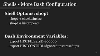 Terminals and Shells | PPTX | Operating Systems | Computer Software and Applications