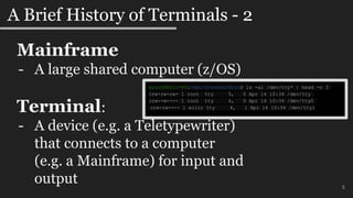 Terminals and Shells | PPTX | Operating Systems | Computer Software and ...